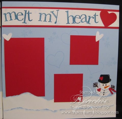 Scrapbook Snowmen Melt my Heart! - Frenchie Stamps