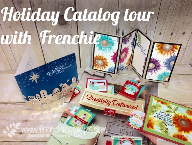Holiday catalog tour with Frenchie - Frenchie Stamps