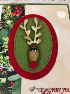 How to make a Punch art Reindeer - Frenchie Stamps