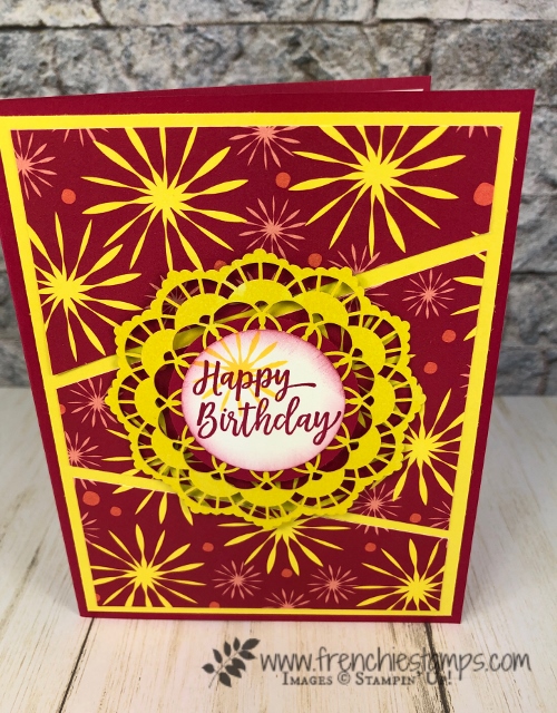 Diagonal Cards Class - Frenchie Stamps