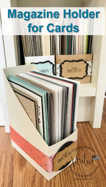 Magazine Holder for Cards - Frenchie Stamps