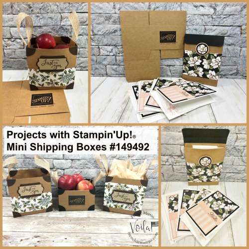 Projects with the Mini Shipping Boxes by Stampin'Up!® - Frenchie Stamps