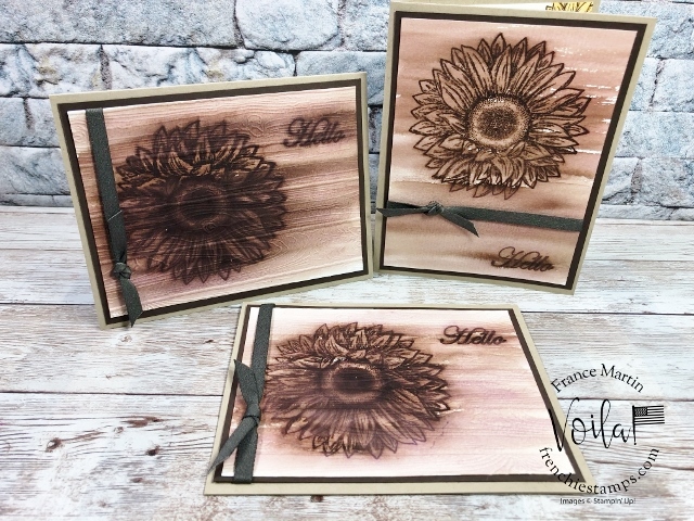 Faux Wood Burning Technique with Celebrate Sunflower and Pinewood ...