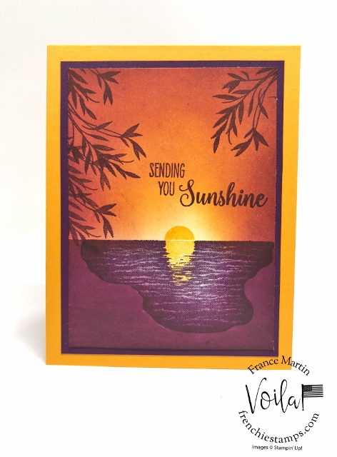 Sending Sunshine Simple Sunset With Distinktive Stamp Set - Frenchie Stamps