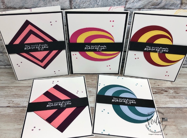 Split Shapes Fun Illusion - Frenchie Stamps