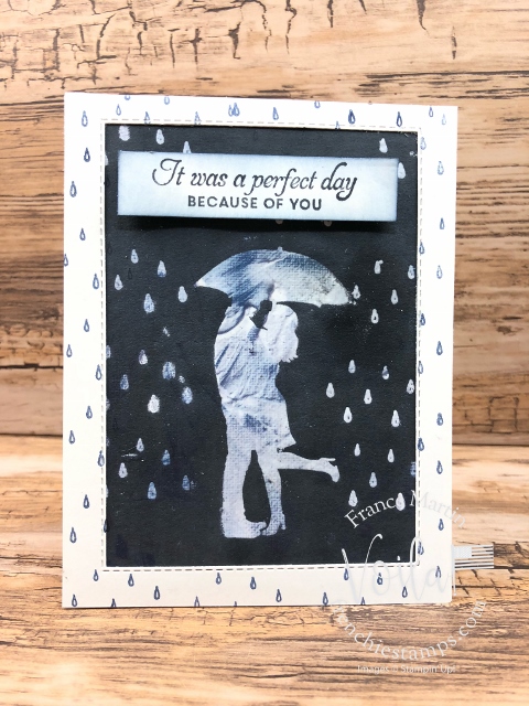 Ghosting Technique On Designer Paper - Frenchie Stamps