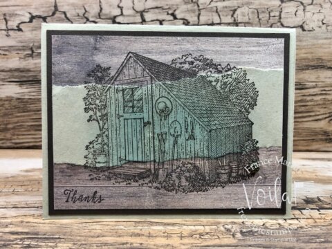 Two-Tone Tear Stamping Technique - Frenchie Stamps