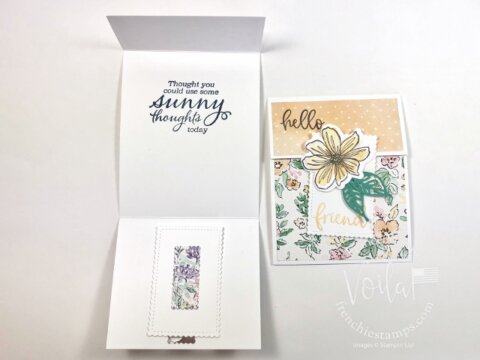 Fun Fold Slider Closure Card - Frenchie Stamps