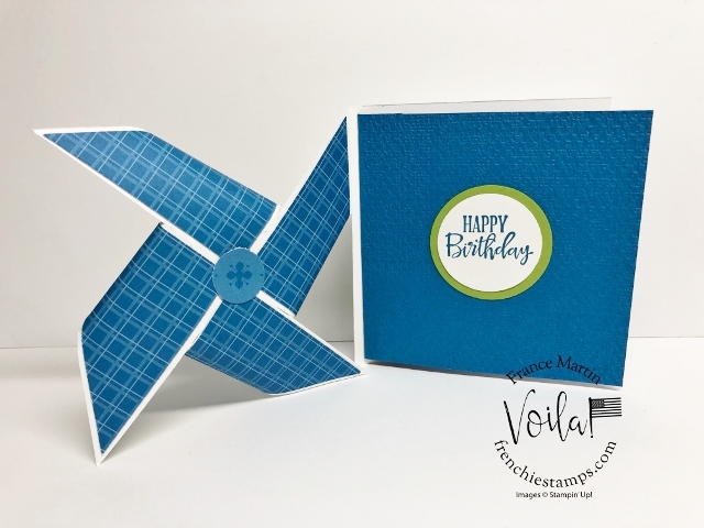 Fun Fold Pinwheel Card - Frenchie Stamps