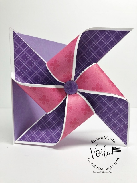 Fun Fold Pinwheel Card - Frenchie Stamps