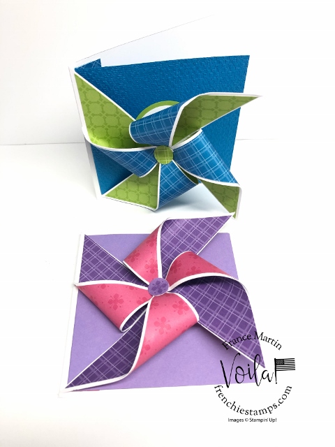 Fun Fold Pinwheel Card - Frenchie Stamps