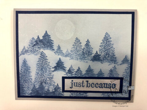 Winter Fog Scenery Stamping Technique - Frenchie Stamps