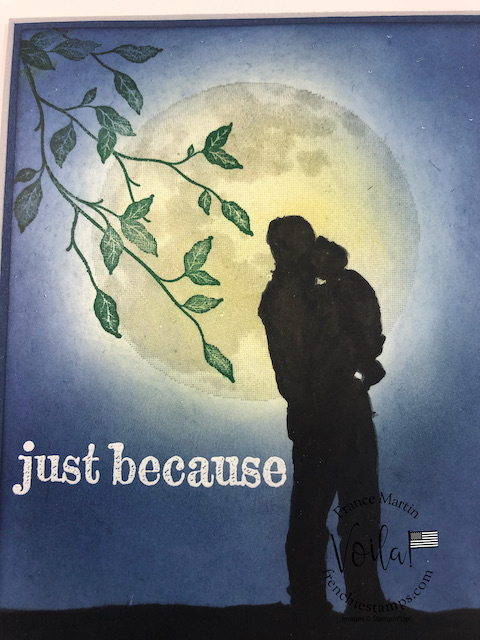 Moonlight Silhouette Stamping Technique - Frenchie Stamps