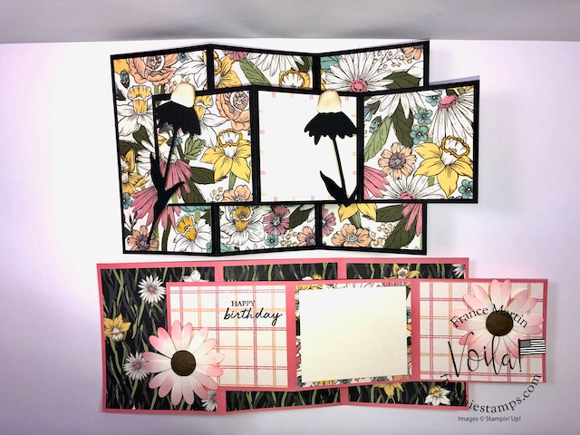 Fun Fold Double Z Interlock Card - Frenchie Stamps