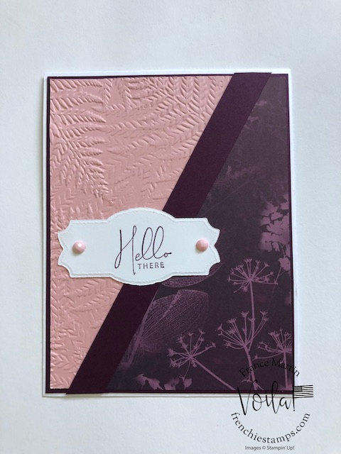 Designer Paper Diagonal Cards - Frenchie Stamps
