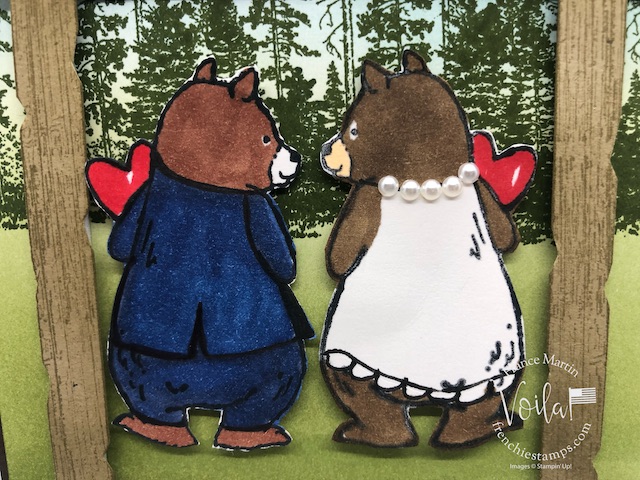 Little Bear Bride & Groom Wedding Card - Frenchie Stamps