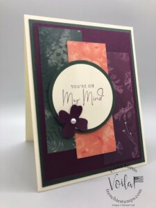 Simple Panel Cards With Designer Paper - Frenchie Stamps