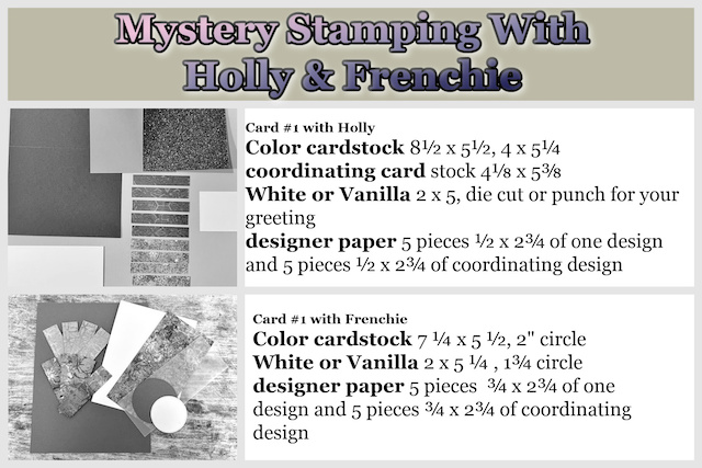 Mystery Stamping #9 With Holly and Frenchie - Frenchie Stamps