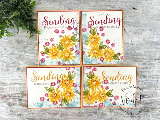 Easy Stamping One Sheet Wonder For Four Cards - Frenchie Stamps