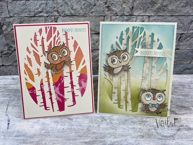 Adorable Owls With Aspen Tree Dies - Frenchie Stamps