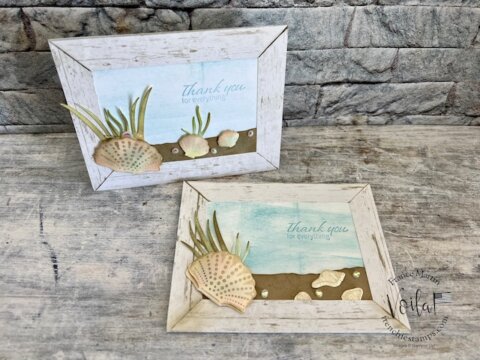 Seaside Bay Faux Frame - Frenchie Stamps