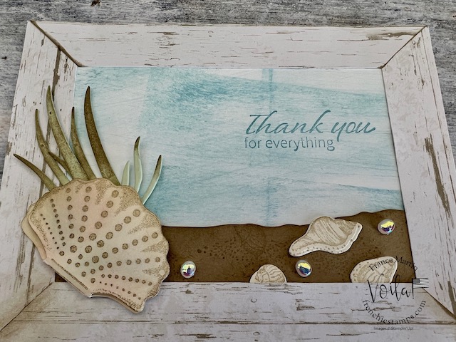 Seaside Bay Faux Frame - Frenchie Stamps