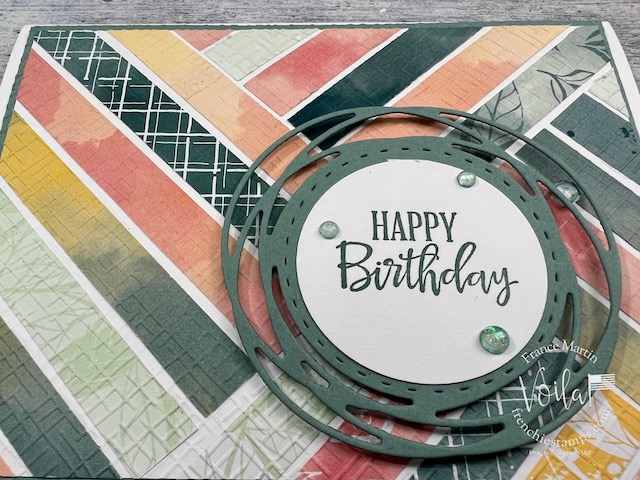 Greeting Cards With Half Inch Strips Of Scrap Paper - Frenchie Stamps