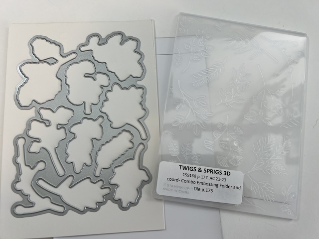 Twigs & Sprigs Set of 1 Die with 3D Embossing Folder - Frenchie Stamps