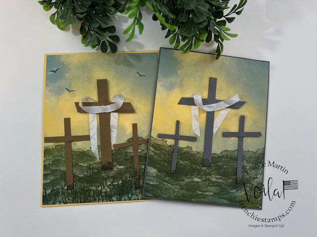 The Three Easter Crosses Card - Frenchie Stamps