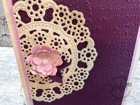Delightful Doily Hybrid Sample and Tips - Frenchie Stamps