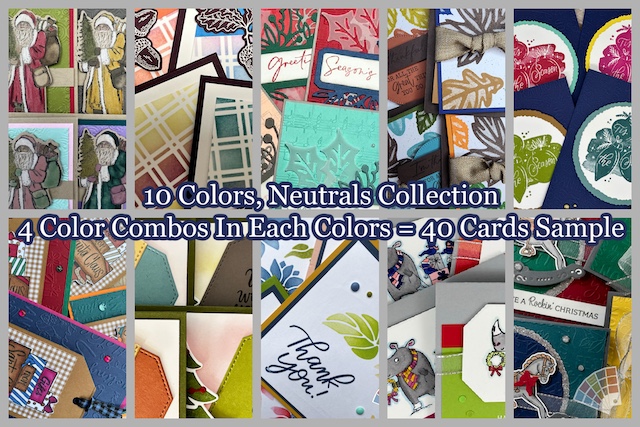Neutrals Collection with 40 color combos and 40 cards for Combination ...