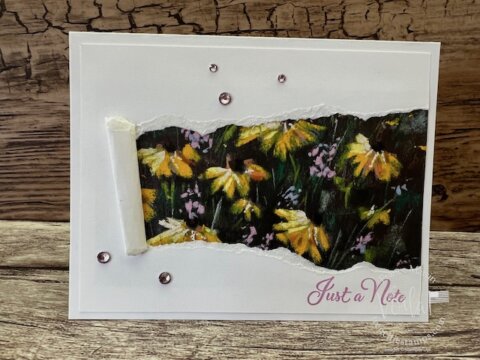 Peal Back Technique with Meandering Meadows - Frenchie Stamps