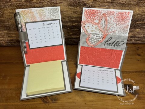Easel Calendar Card - Frenchie Stamps