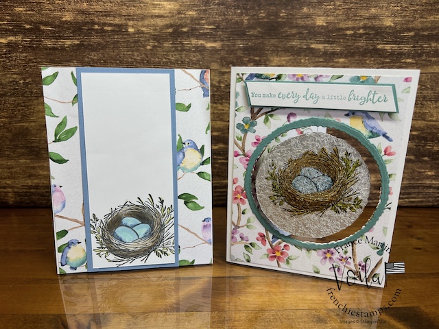 Stained Glass With Foil Floating in Window. - Frenchie Stamps