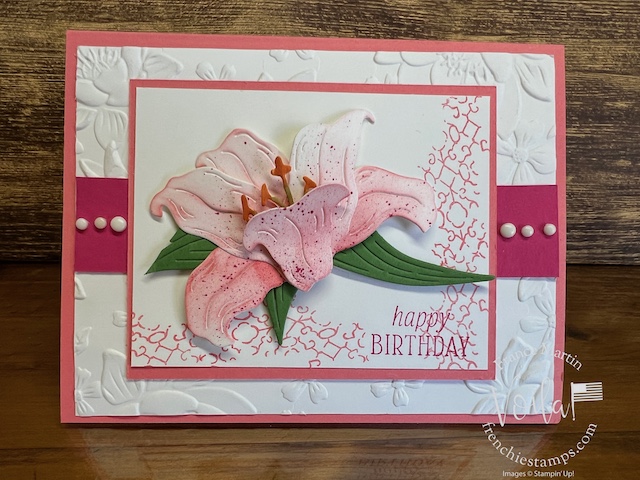 How To Create Some Paper Lilies - Frenchie Stamps