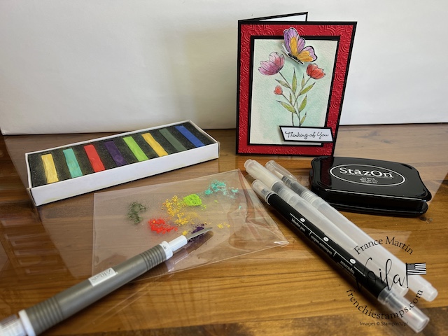 How to Watercolor with Soft Pastels - Frenchie Stamps