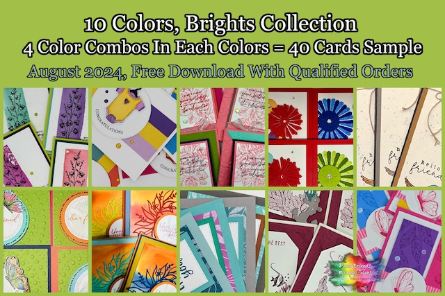 Brights Collection with 40 color combos and 40 cards for Combination ...