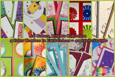 Brights Collection with 40 color combos and 40 cards for Combination ...