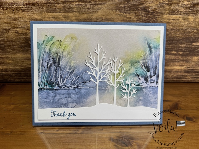 Frosted Forest Stamp Set, Dies, Mask Tip Video - Frenchie Stamps