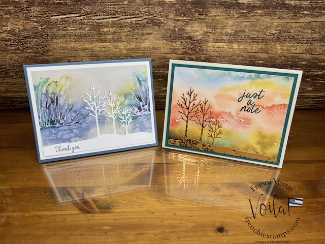 Frosted Forest Stamp Set, Dies, Mask Tip Video - Frenchie Stamps