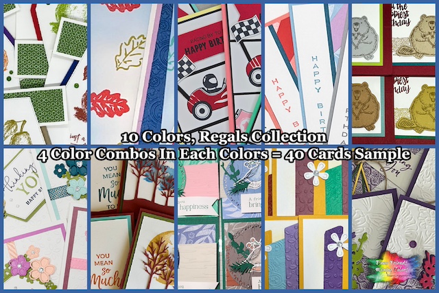 Regals Collection with 40 color combos and 40 cards for Combination ...