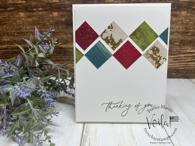 Easy and Fun Card with 1" Squares, a Great Layout for Scraps ...