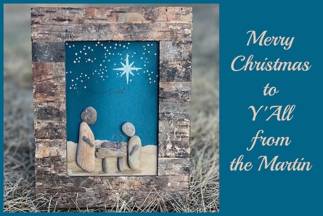 Merry Christmas From The Martin - Frenchie Stamps