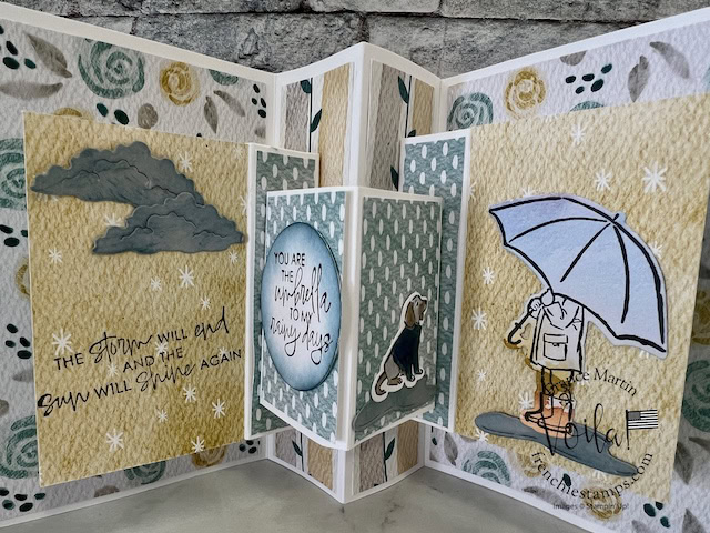 Inside Multi Levels Pop-Up Fun Fold Card - Frenchie Stamps