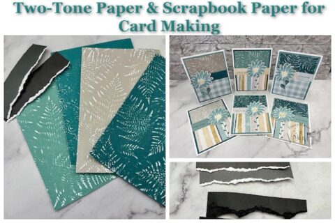 Two-Tone Paper and Scrapbook Paper for Card Making - Frenchie Stamps