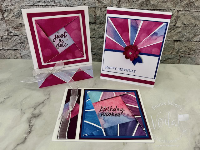 6 x 6 One Sheet Wonder 3 or 5 Card Set with Shutter Fold - Frenchie Stamps