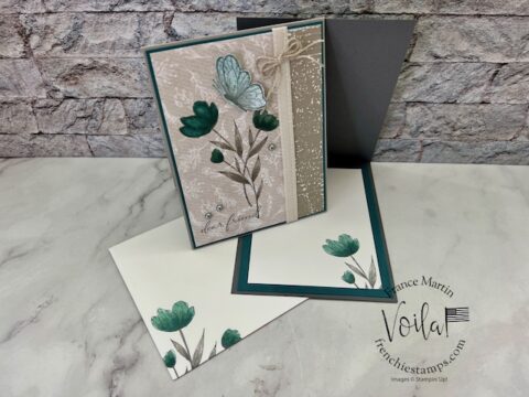 Stamp and Color on Designer Paper for a Wow Look - Frenchie Stamps