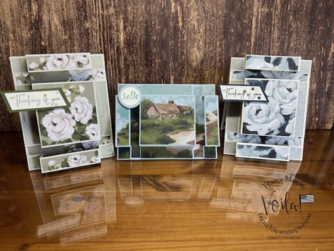 Front Pop-Up Card Showcasing Beautiful Gallery - Frenchie Stamps