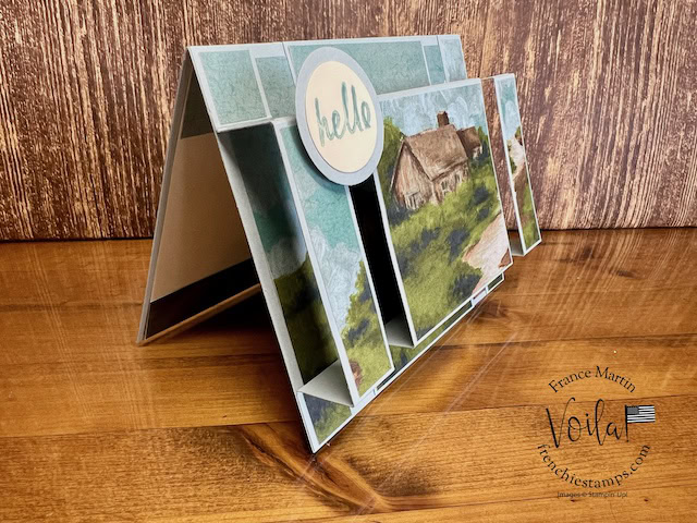 Front Pop-Up Card Showcasing Beautiful Gallery - Frenchie Stamps