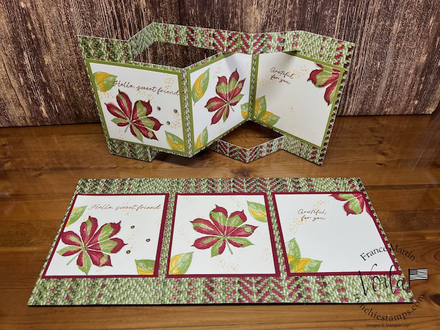 Interlock Fun Fold Card Tutorial - Frenchie Stamps